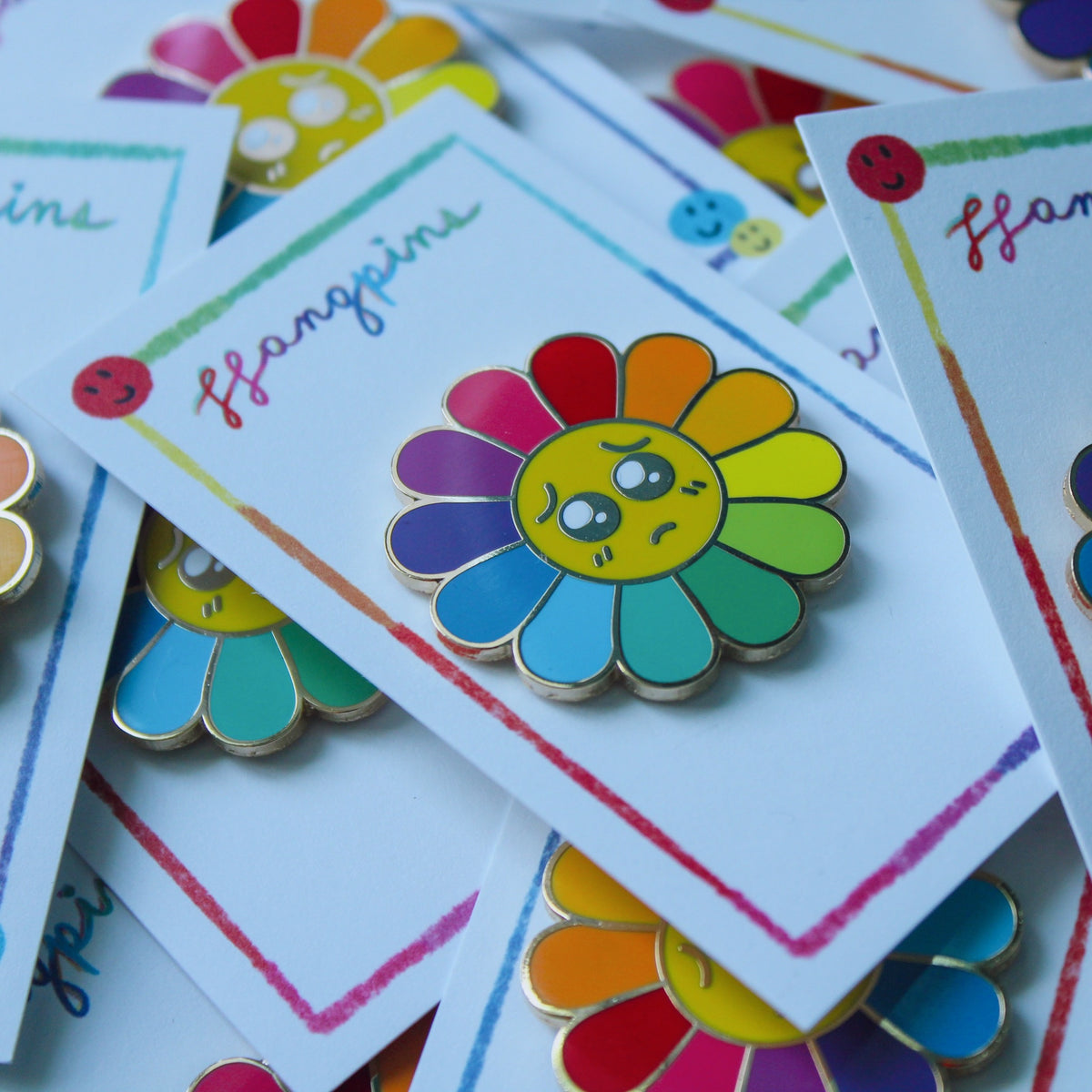 Hobi Flower Power 💜 BTS Enamel Pin – JJANGPINS